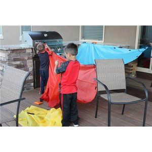 Toys | Tote A Fort Blanket Fort Kit Kids Fort Playhouses Portable Fort ...